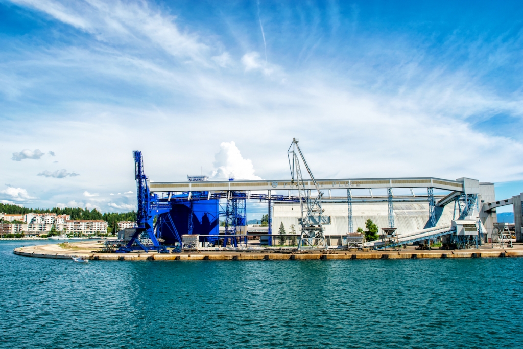 Ploce, Croatia - August 6, 2014: Port Infrastructure In Port Ploce ...