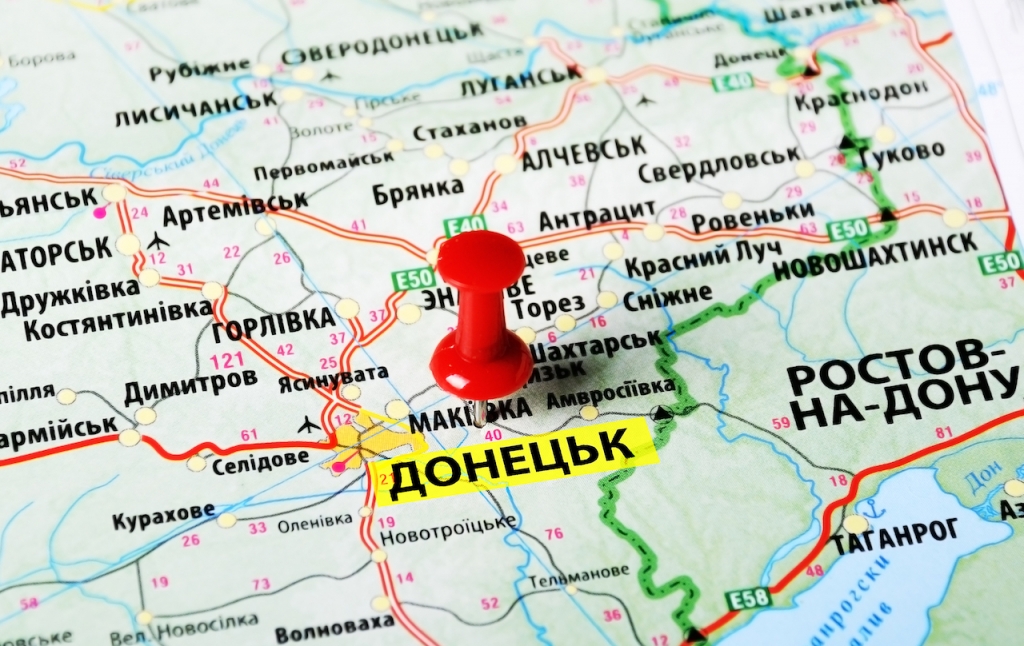 Donetsk ,ukraine Rusia Map - Emerging Europe