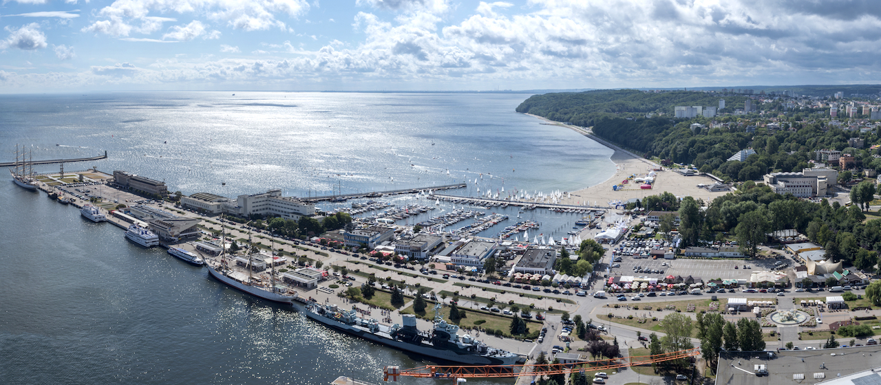 Panorama Of Gdynia Kosciuszko Harbor, Poland - Emerging Europe